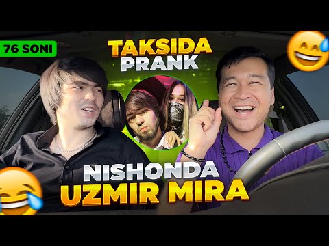 Taksida Prank #76-Soni😅 Uzmir & Mira Bilan Bo’ldi😊 Lekin Yomon Bo’ldi😱