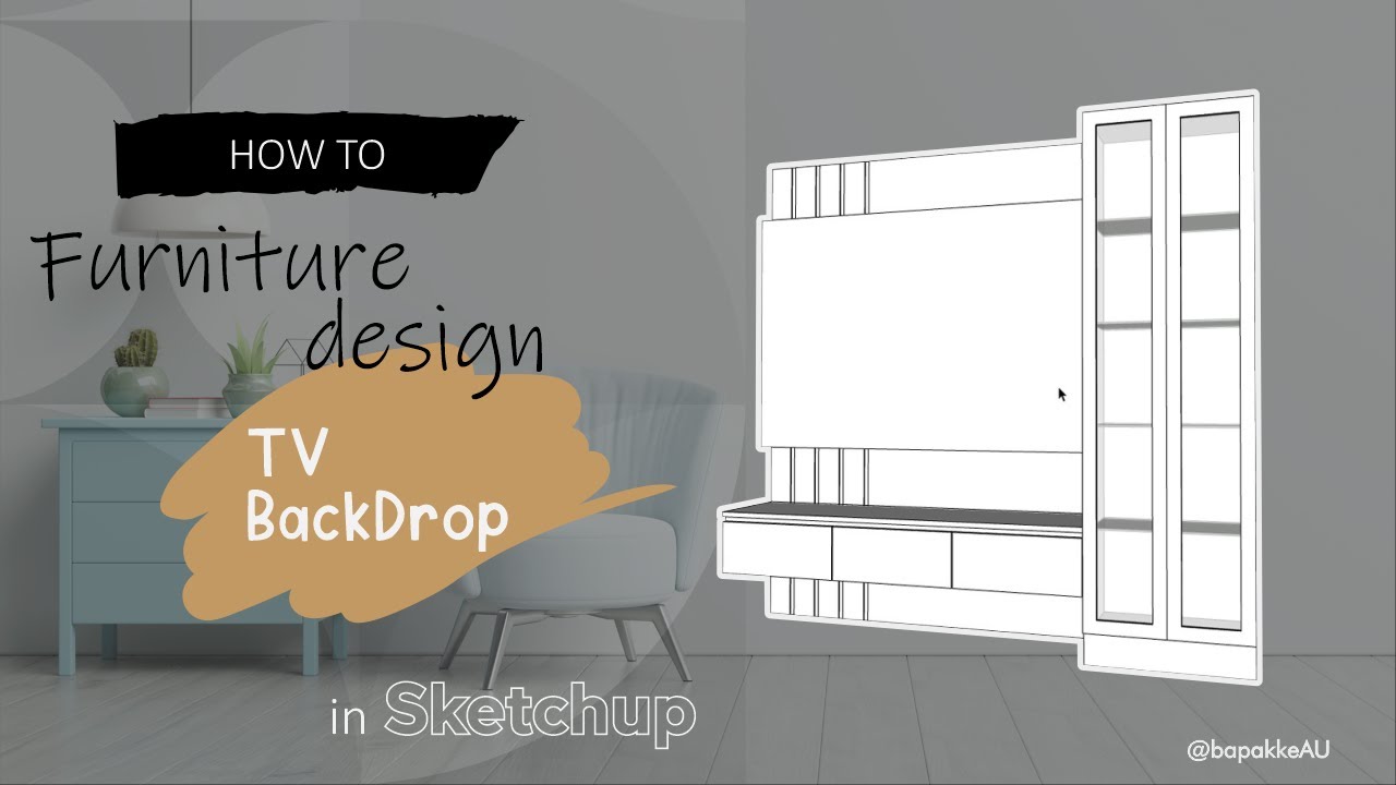 Backdrop TV - tutorial SketchUp - YouTube