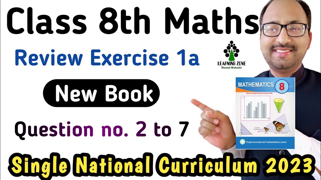 Review Exercise 1a Class 8 Maths New Book | Chapter 1 Review Ex 1a ...