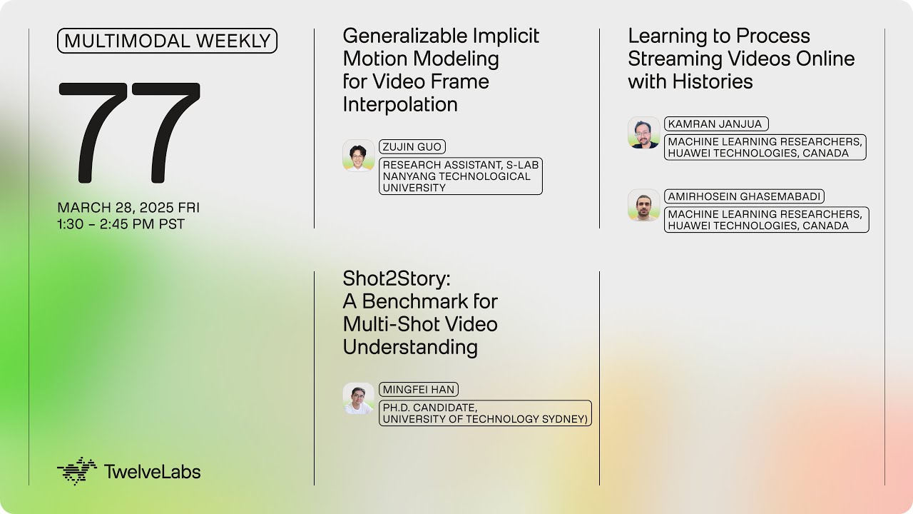 Video Frame Interpolation, Video Restoration & Multi-Shot Video ...
