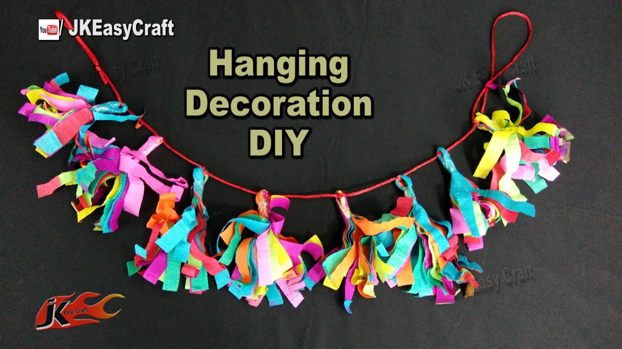 Easy Paper Decorations | #Toran #GanpatiDecoration | How to make | JK ...
