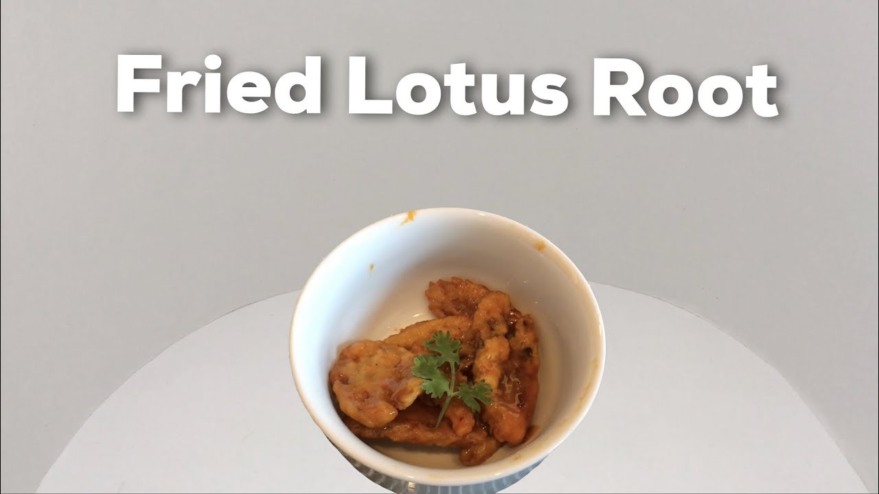 Crispy Lotus Root in Honey Sriracha Sauce - YouTube