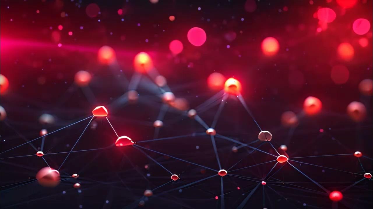 3d rendering of abstract connection structure on dark background. Network concept, Abstract ...