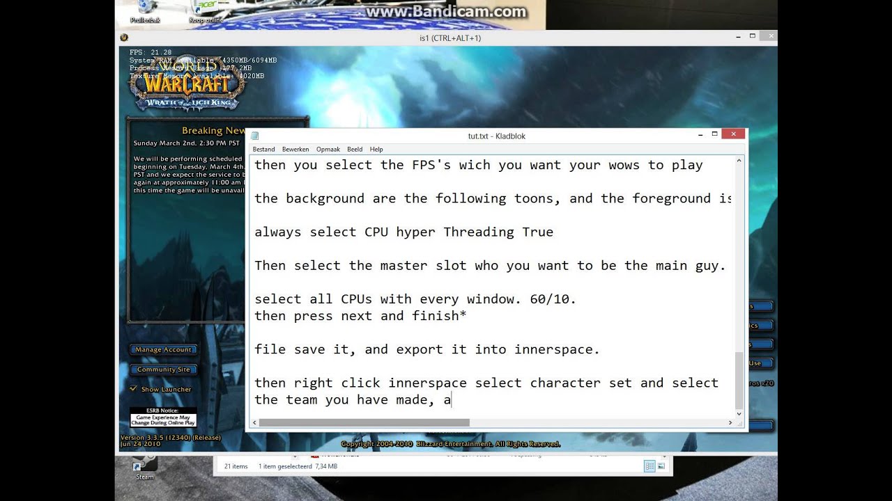 Tutorial : how to start boxing using isboxer WOW Part 2 - YouTube