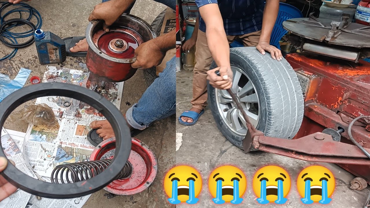 Fixing the tire opening machine - YouTube