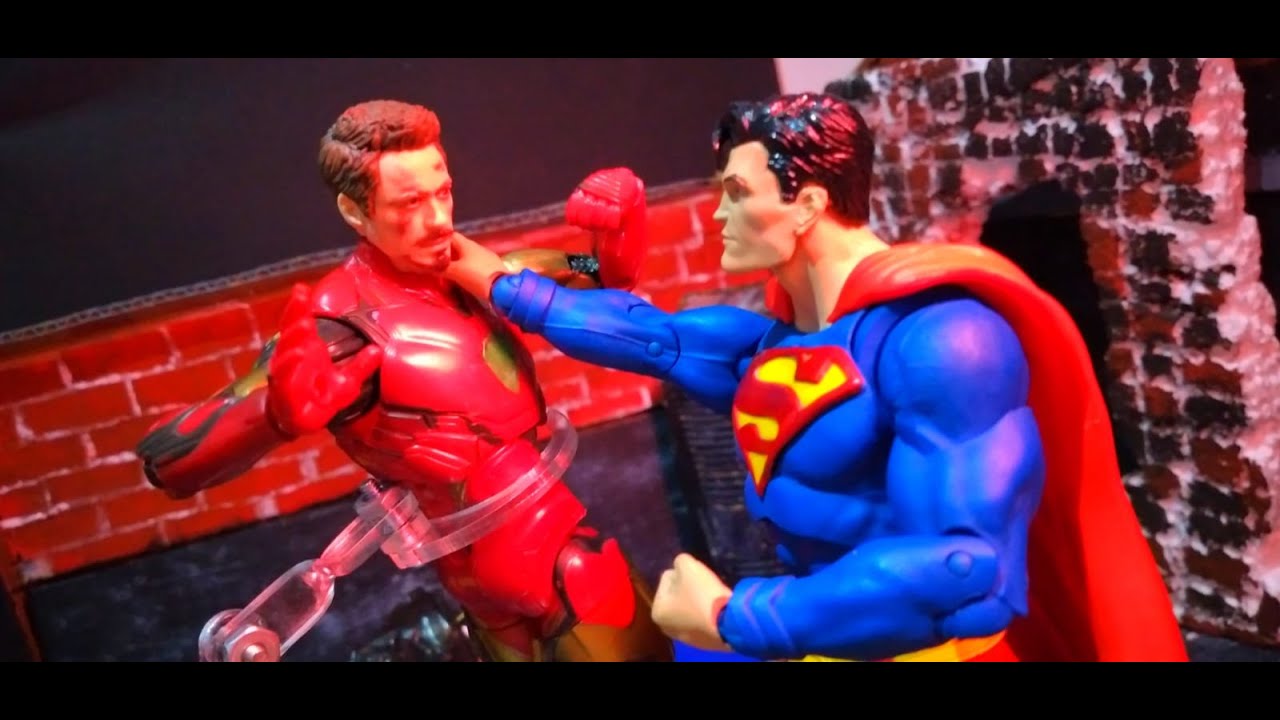 Ironman vs Superman Stop Motion Epico - YouTube