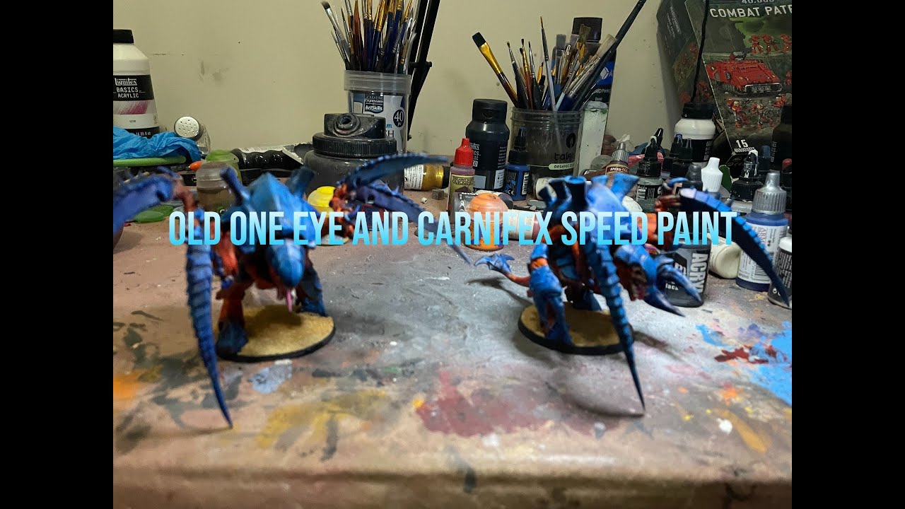 Old one eye and carnifex Speed Paint - YouTube