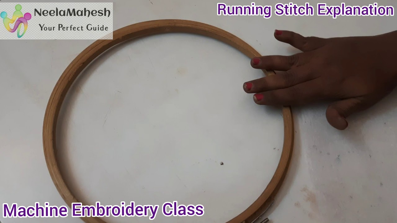 Machine Embroidery - Running Stitch Explanation | Machine Embroidery ...