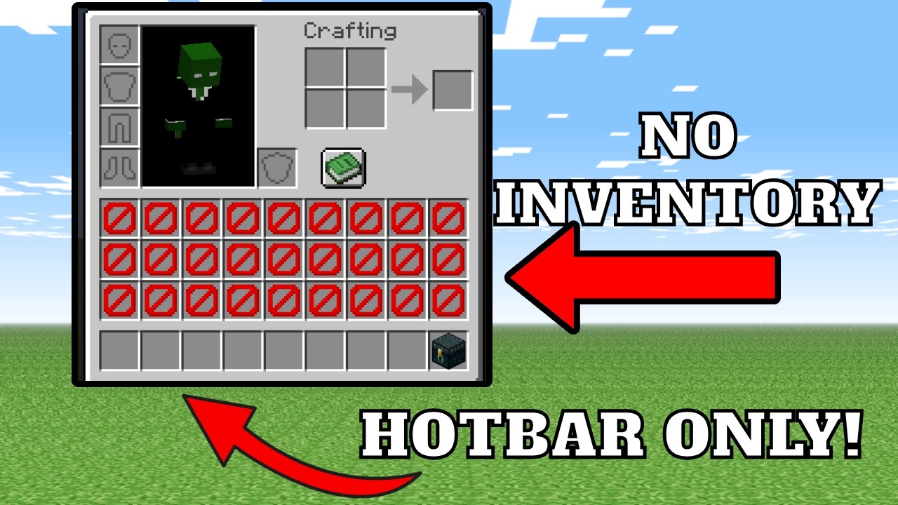 No Inventory Minecraft Hardcore: Hotbar Only + Only Enderchests And ...