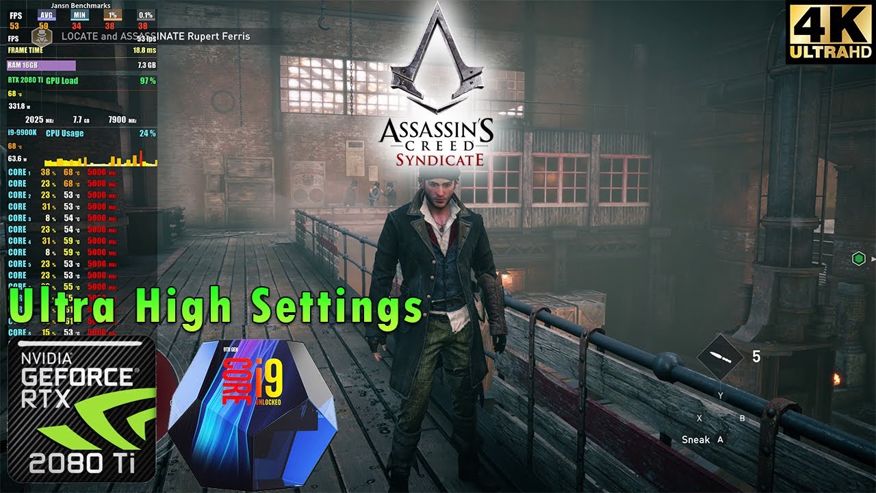 Assassins Creed Syndicate 4K | Ultra High Settings | RTX 2080 Ti | i9 ...