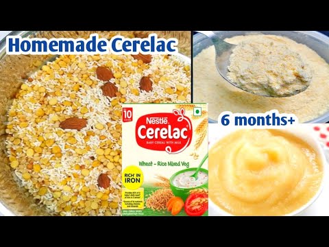 Homemade Cerelac for 6 to 24 month baby। Baby weight gain food।How to ...