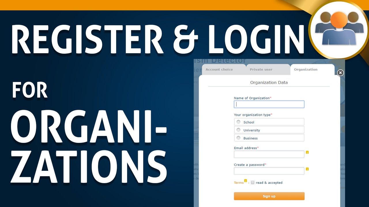 01 Register & Login For Organizations - YouTube