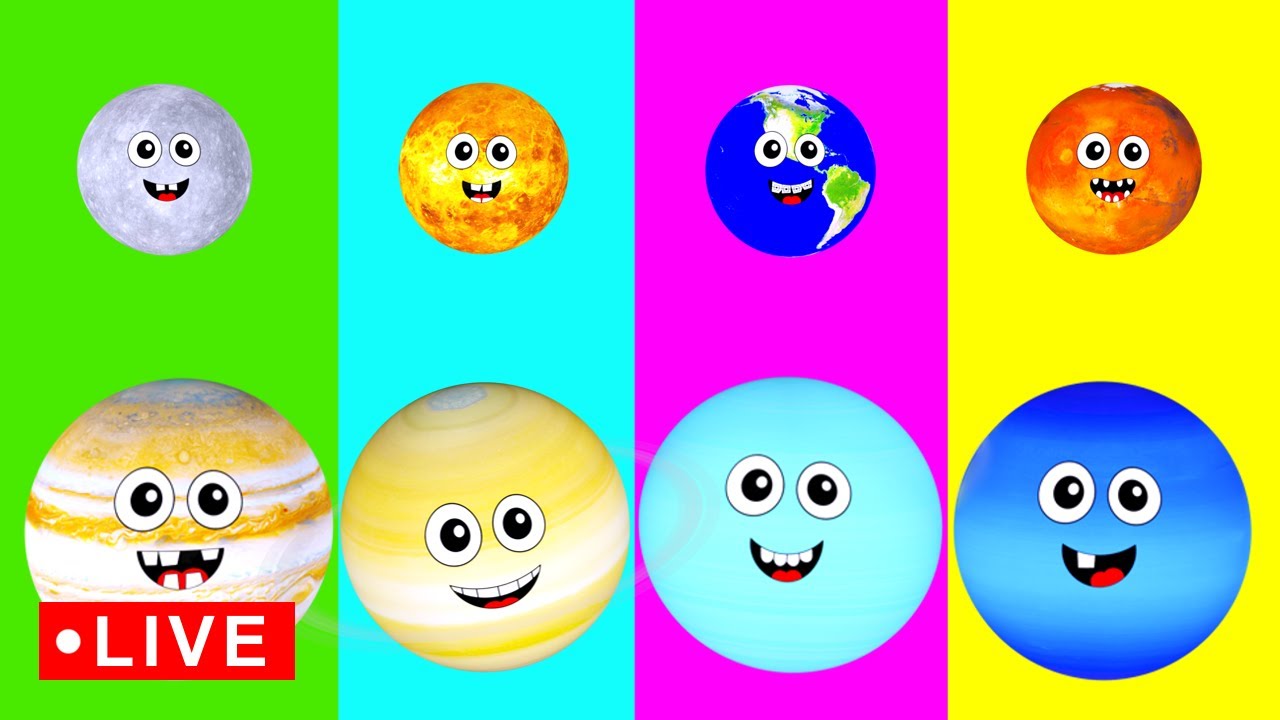 🔴 Baby Planets Game | Planet game for kids | Mercury Venus Earth Mars ...