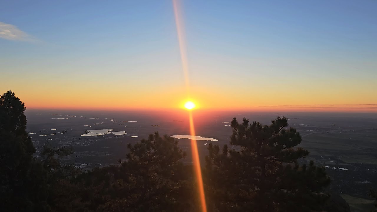 Green Mountain Sunrise Boulder Colorado 8/31/2023 - YouTube