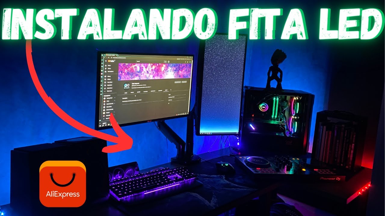INSTALANDO FITA LED RGB NO SETUP GAMER! - YouTube