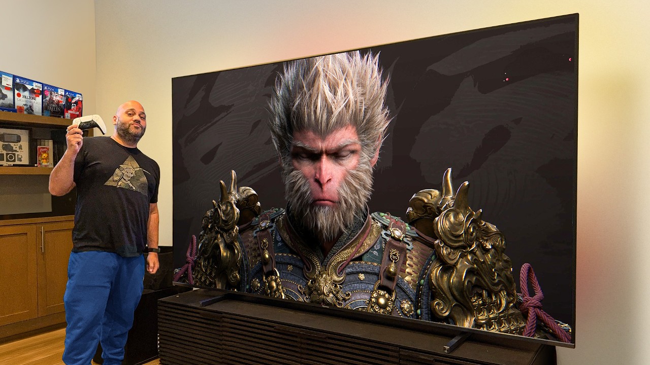 Gaming on a MASSIVE 100-inch TV Will BLOW Your Mind! - YouTube