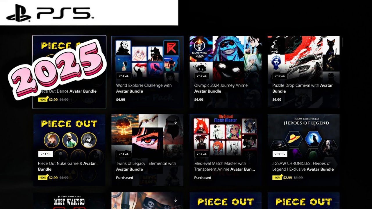 How to Find Hidden Avatars in Playstation 5 Store | Anime Avatars ...