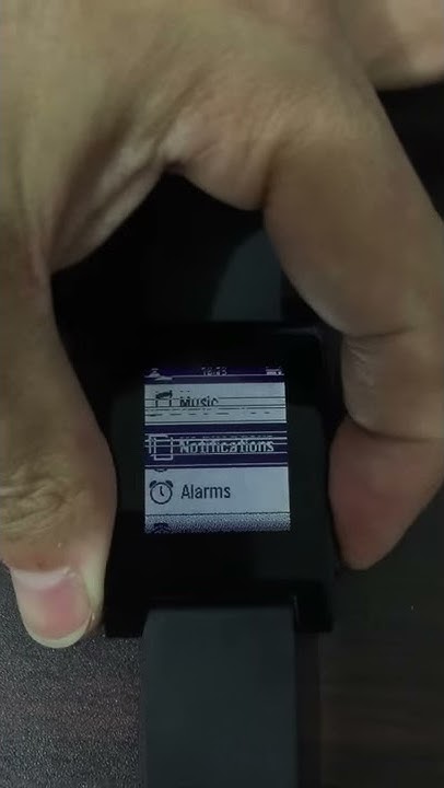 Pebble screen issue after the recommended factory reset - YouTube