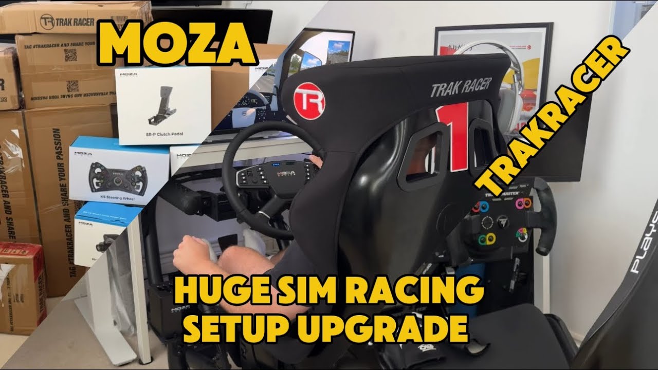 HUGE Sim Racing Setup upgrade - MOZA / Trakracer - YouTube