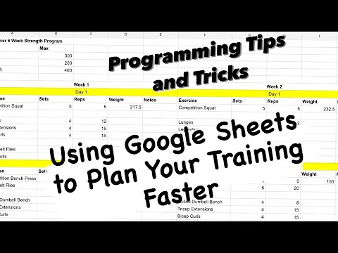 How To Create A Powerlifting Excel Sheet