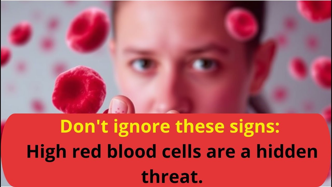 Don't ignore these signs: High red blood cells are a hidden threat ...