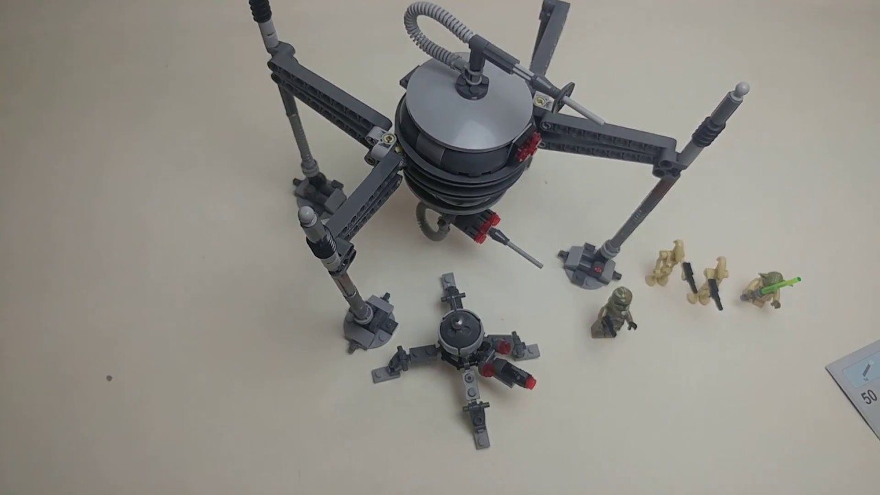 LEPIN 05025 Homing Spider Droid speed build knockoff LEGO 75142 - YouTube
