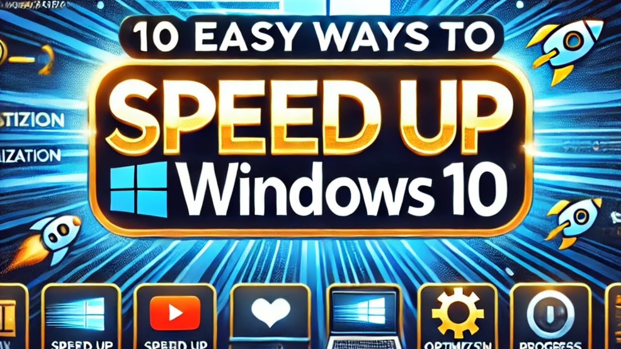 10 Easy Ways to Speed Up Windows 10 | Boost PC Performance - YouTube