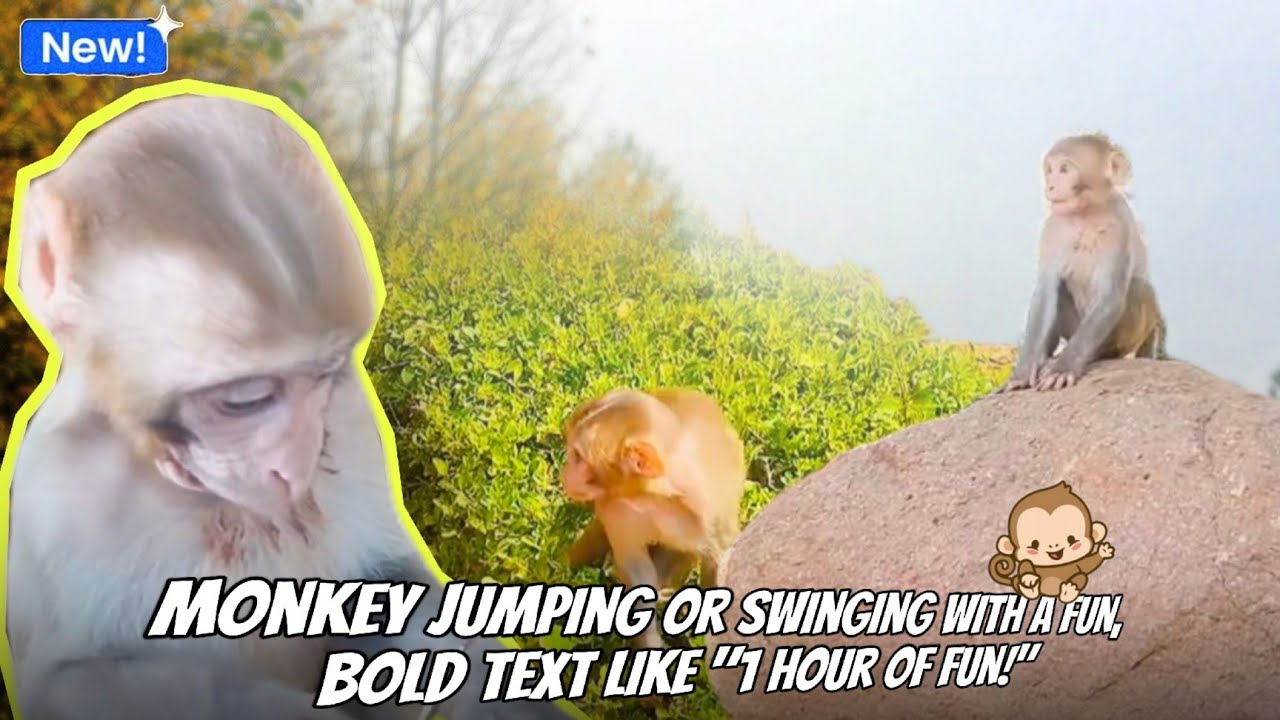Funny Monkeys Playing for 1 Hour – Non-Stop Fun! #monkey - YouTube