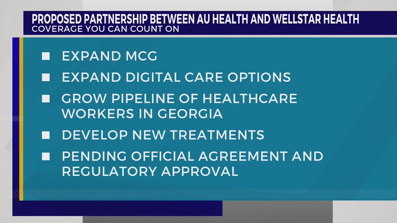 AU Health, Wellstar announce intent to partner - YouTube