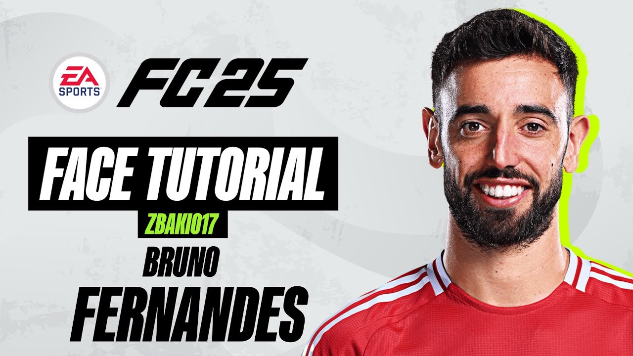 EA FC 25 - BRUNO FERNANDES - FACE CREATION - Pro Clubs LOOKALIKE - YouTube