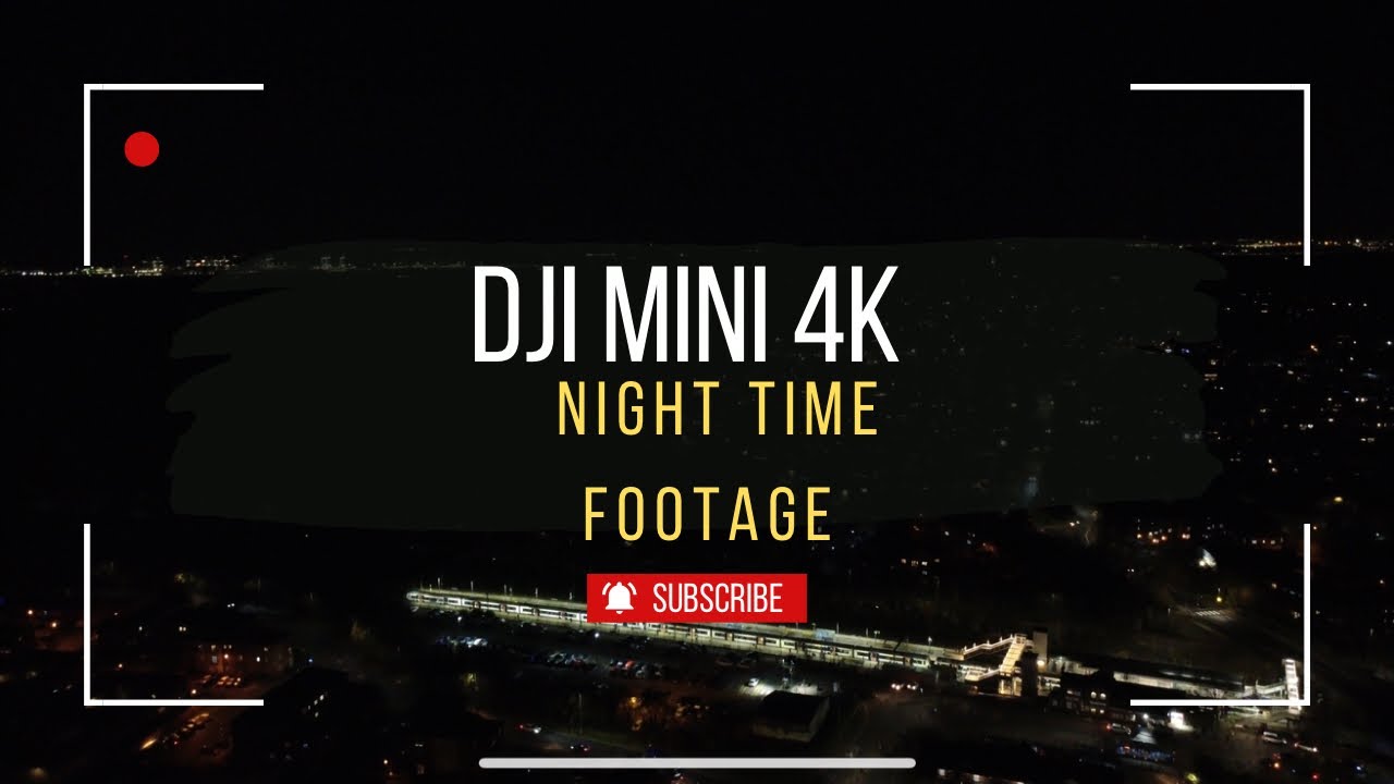 Laindon Train Station at Night | Stunning 4K Drone Footage (DJI Mini ...