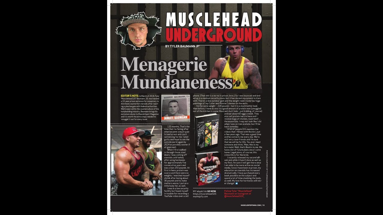 Musclehead 320 Tyler Baumann mSm Column - YouTube