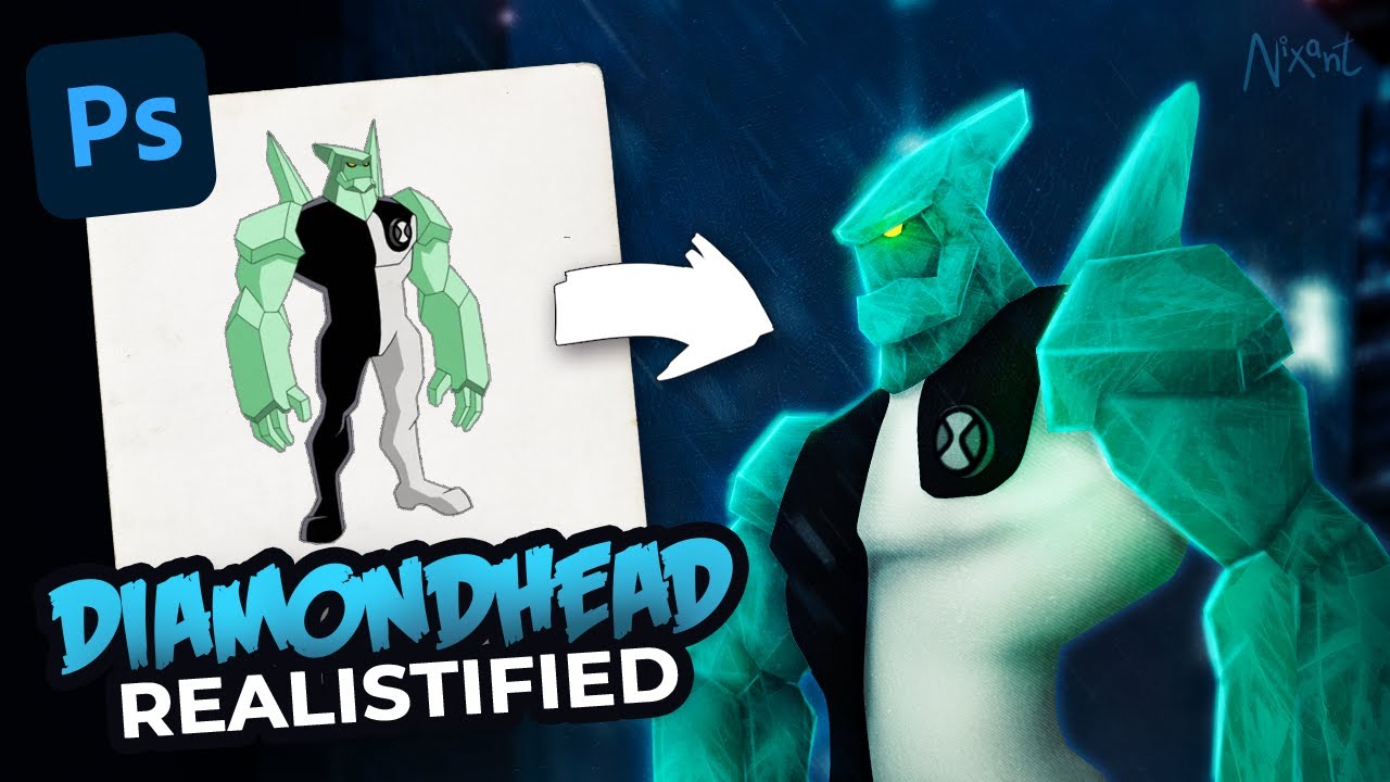 I realistified Diamondhead from Ben 10 like @BennyProductions - YouTube