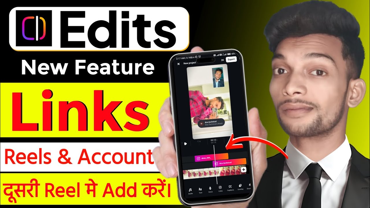 How to Add Reels in Another Reels Video | Instagram Edits App Links ...