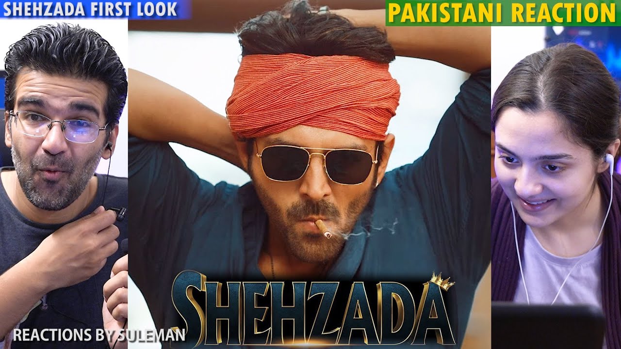 Pakistani Couple Reacts To Shehzada First Look | Kartik Aaryan, Kriti Sanon | Rohit Dhawan - YouTube
