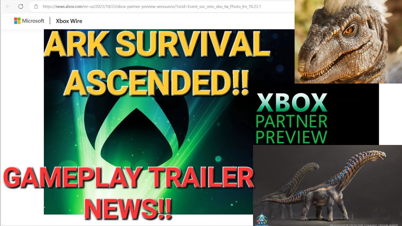 ARK SURVIVAL ASCENDED GAMEPLAY TRAILER!! NEWS AND UPDATES, THIS WEEK ...