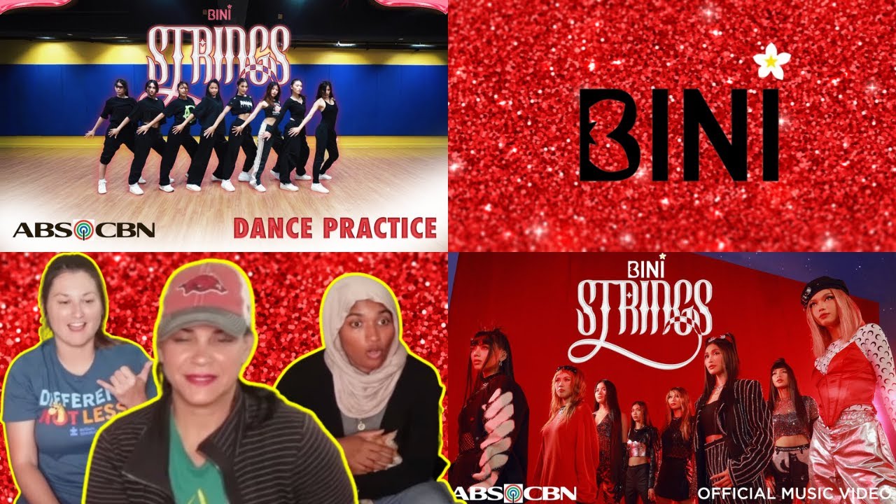 Strings Official Music Video | BINI | Dance Practice| REACTION!!!! - YouTube