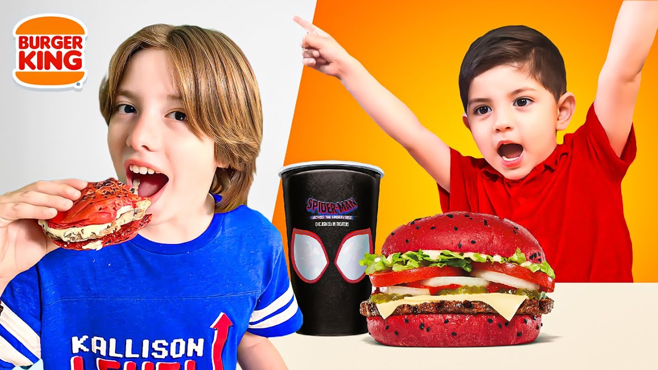 Trying Burger King’s New Spider-Man Across the Spider-verse Burger ...