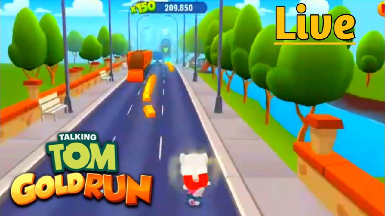 Tom Race🔥-Talking Tom Gold Run || HD Live Gameplay #102 - YouTube