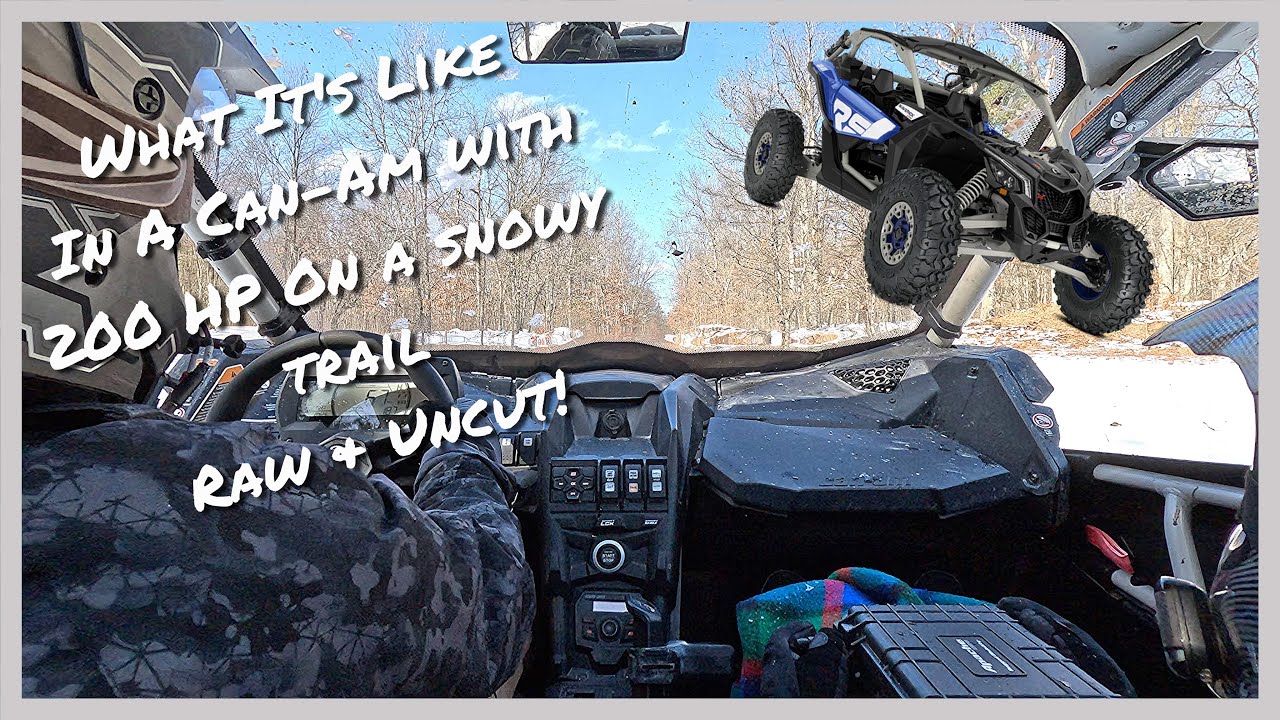 First Snow Experience Can-Am Maverick X3 XRS 67 MPH (@ 7:00) - YouTube