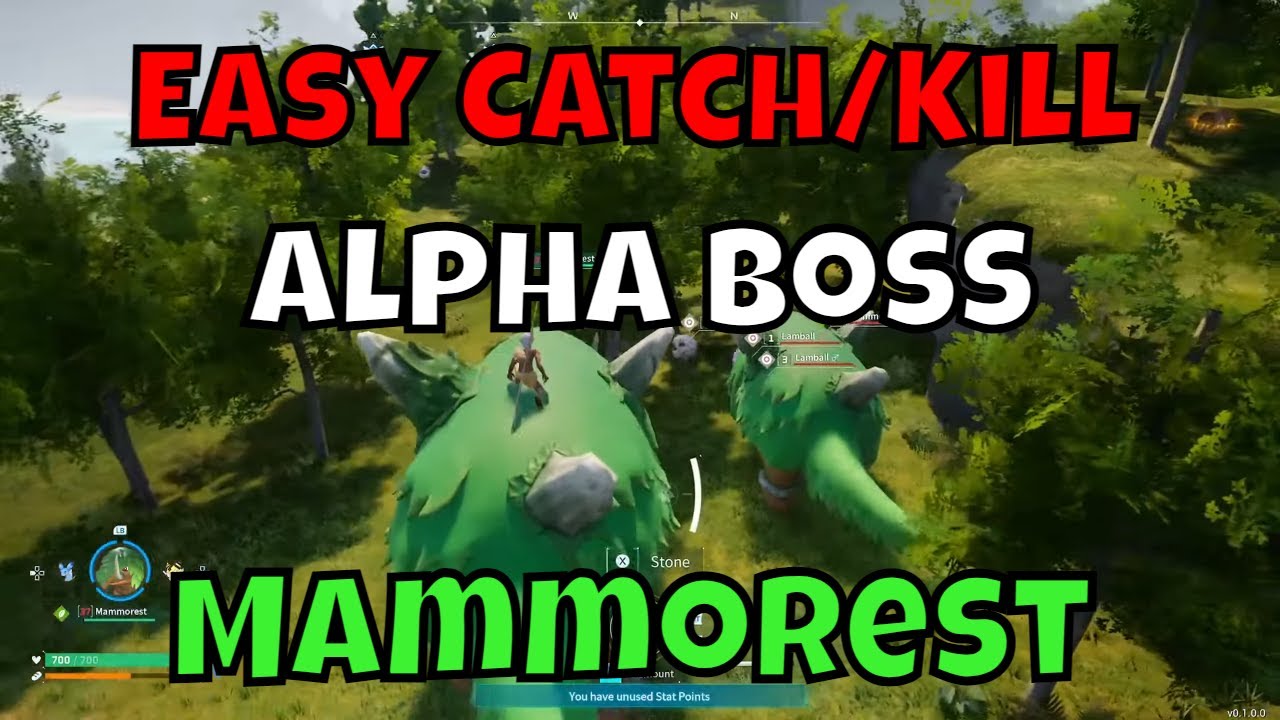 Easy Catch / Kill Mammorest Alpha Boss Capture Palworld Glitch Pal ...