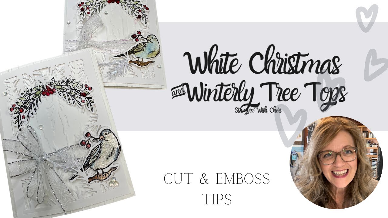 Soft Winter White Christmas With Stampin Up Winterly Tree Tops - YouTube
