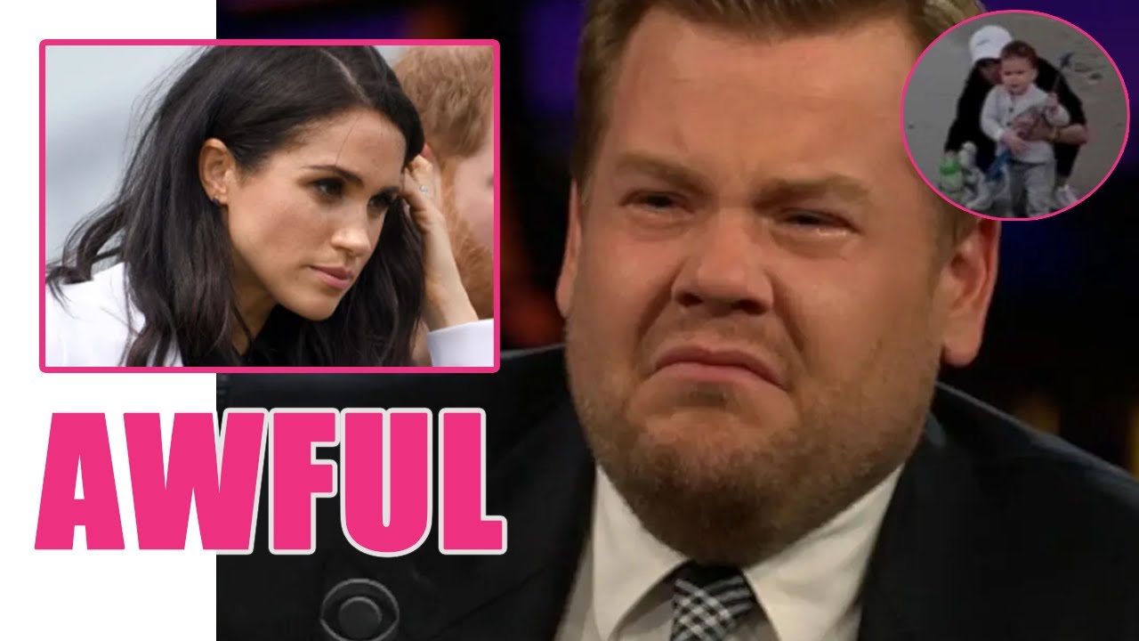 James Corden Drops AWFUL Clip Archie Trying To Run Away Meg As She ...