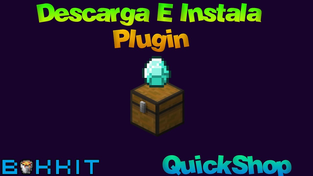 Descarga E Instala Plugin QuickShop (Tienda) Bukkit - YouTube