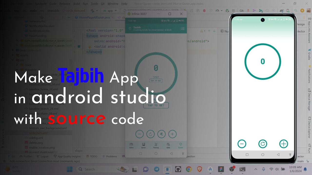 Make a tajbih apps with source code || Siam Shekh - YouTube