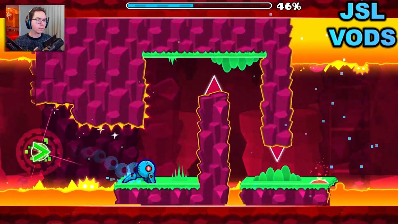 JoeySpeeltLive Speelt Nostalgisch Fingerdash Level in Geometry Dash VOD ...