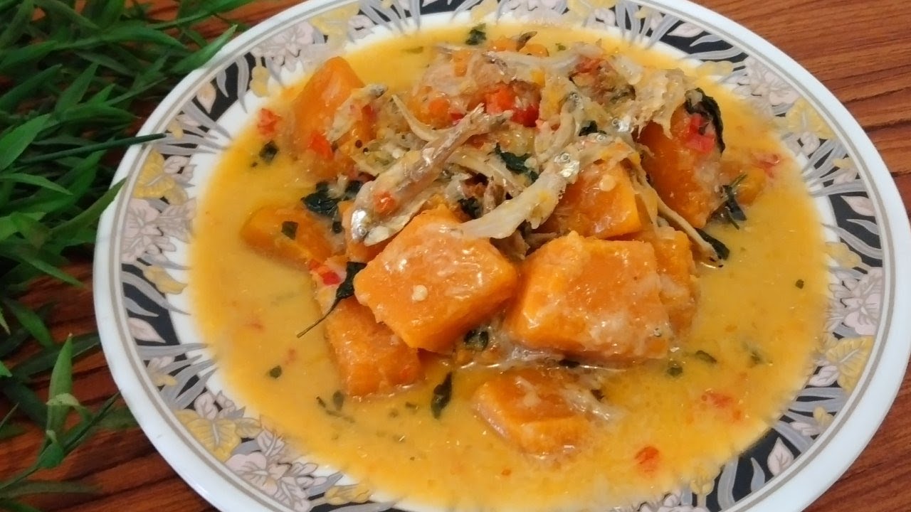 Labu kuning di masak seperti ini lebih terasa sedap nya - YouTube