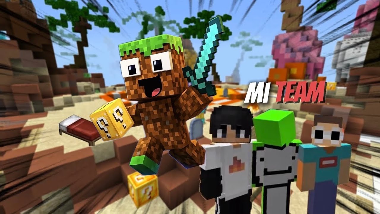 Juego los mejores minijuegos en equipos de 4 🔥 minecraft bedrock - YouTube