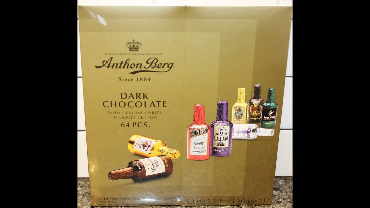 Anthon Berg Dark Chocolate with Genuine Spirits in Liquid Centers ...