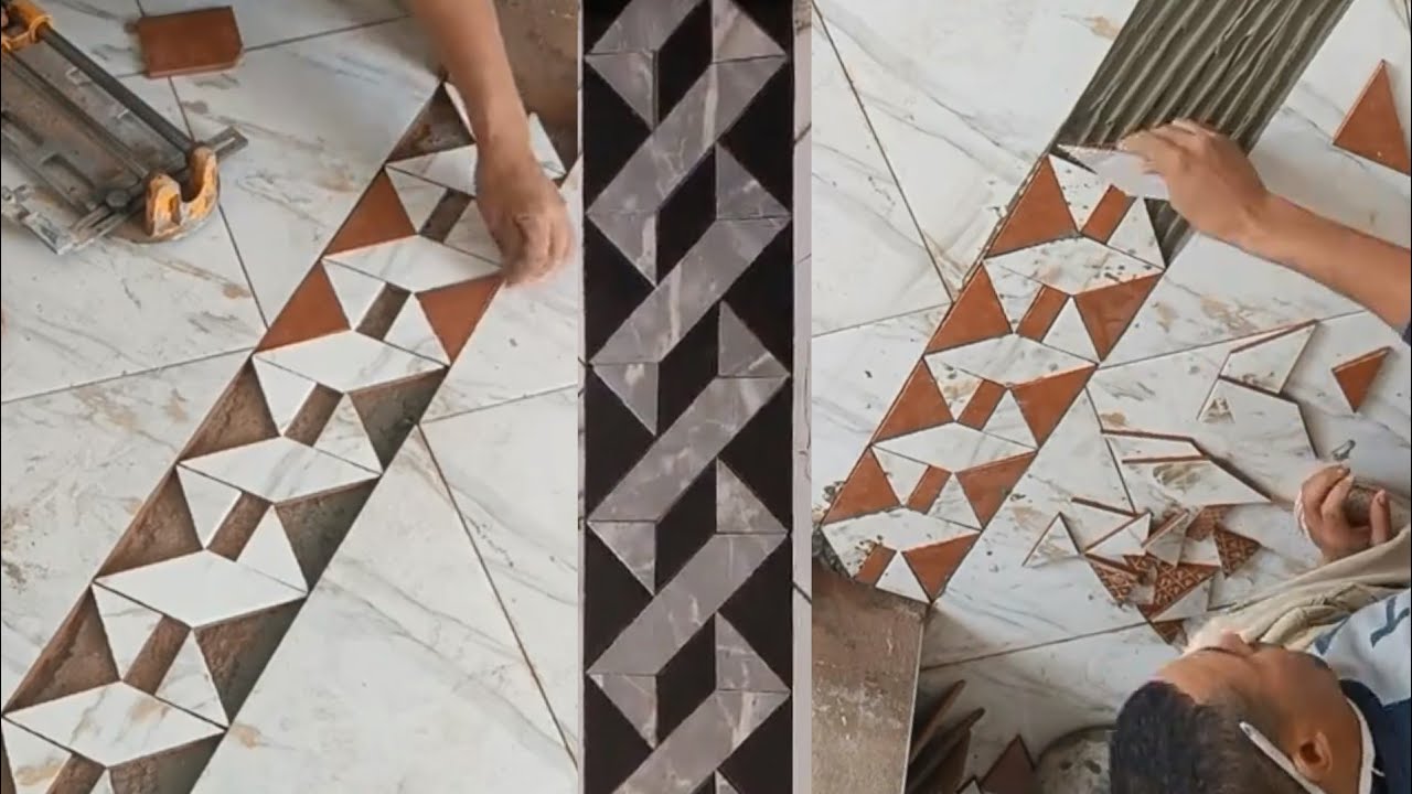 Flooring tile installation technique design.modern flooring tile ...